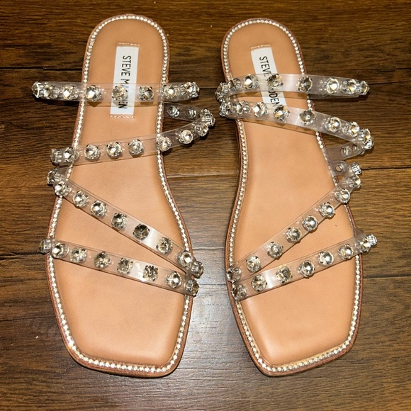Steve Madden | Shoes | Steve Madden Rhinestone Sandals | Poshmark
